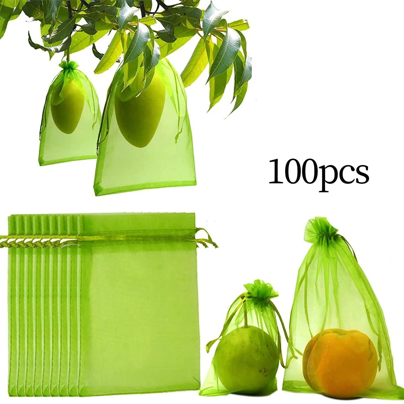 kesoto 100Pcs Fruit Protection Bags Fruit Covers Fruit Netting Cover ...