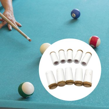 OKKO Billiard Pool Cue Slip-On Tips Medium/Hard, Pack of 40 (13 mm ...