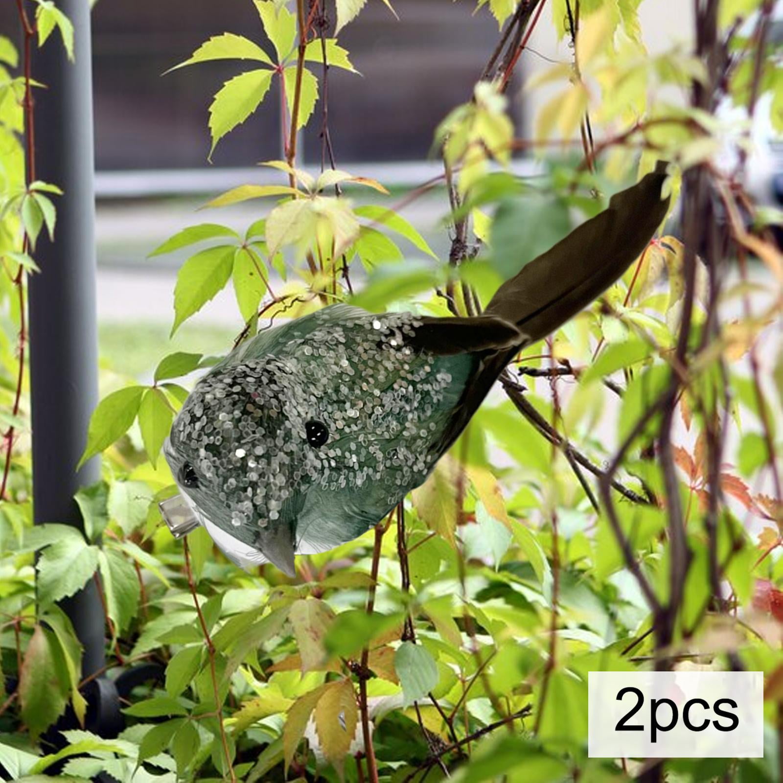 kesoto 2 Pieces Foam Birds Artificial Feathered Birds with Clip ...