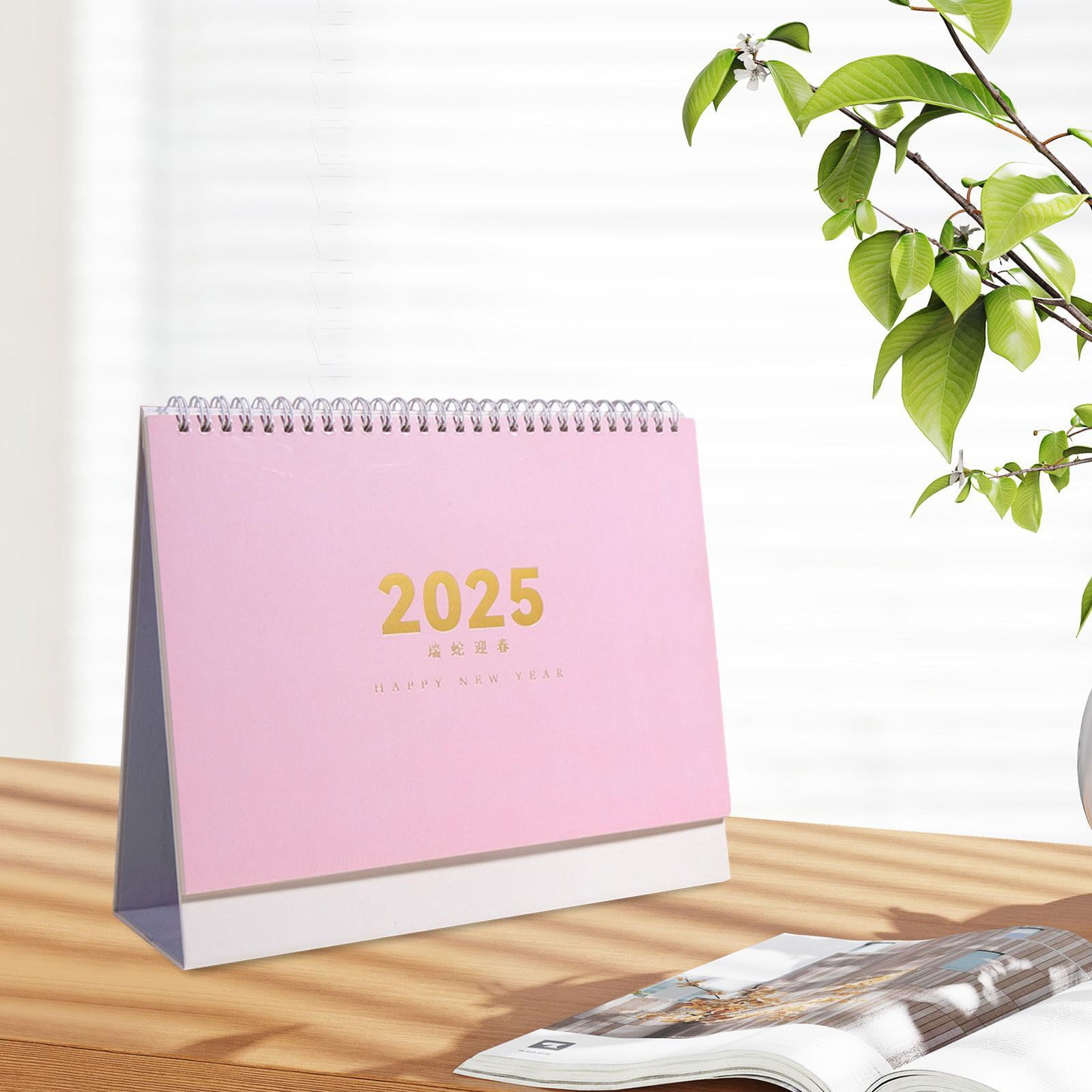 kesoto 2025 Desktop Calendar Standing Flip 10x3.1x8.4inch with Coil ...