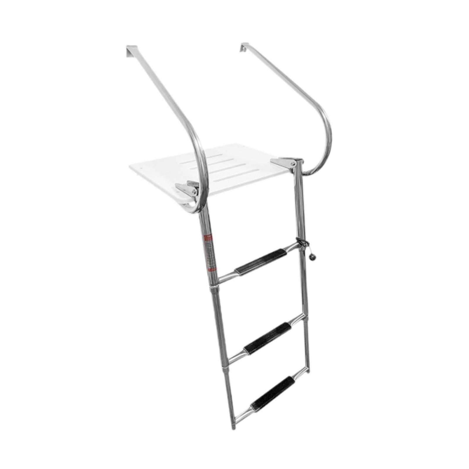 kesoto 3 Step Boat Ladder Extendable Dock Ladder Easy to Install ...