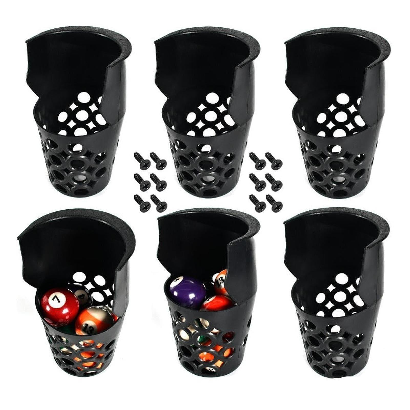 kesoto 6 Pieces Billiard Pool Table Pockets Billiard Drop Pockets ...