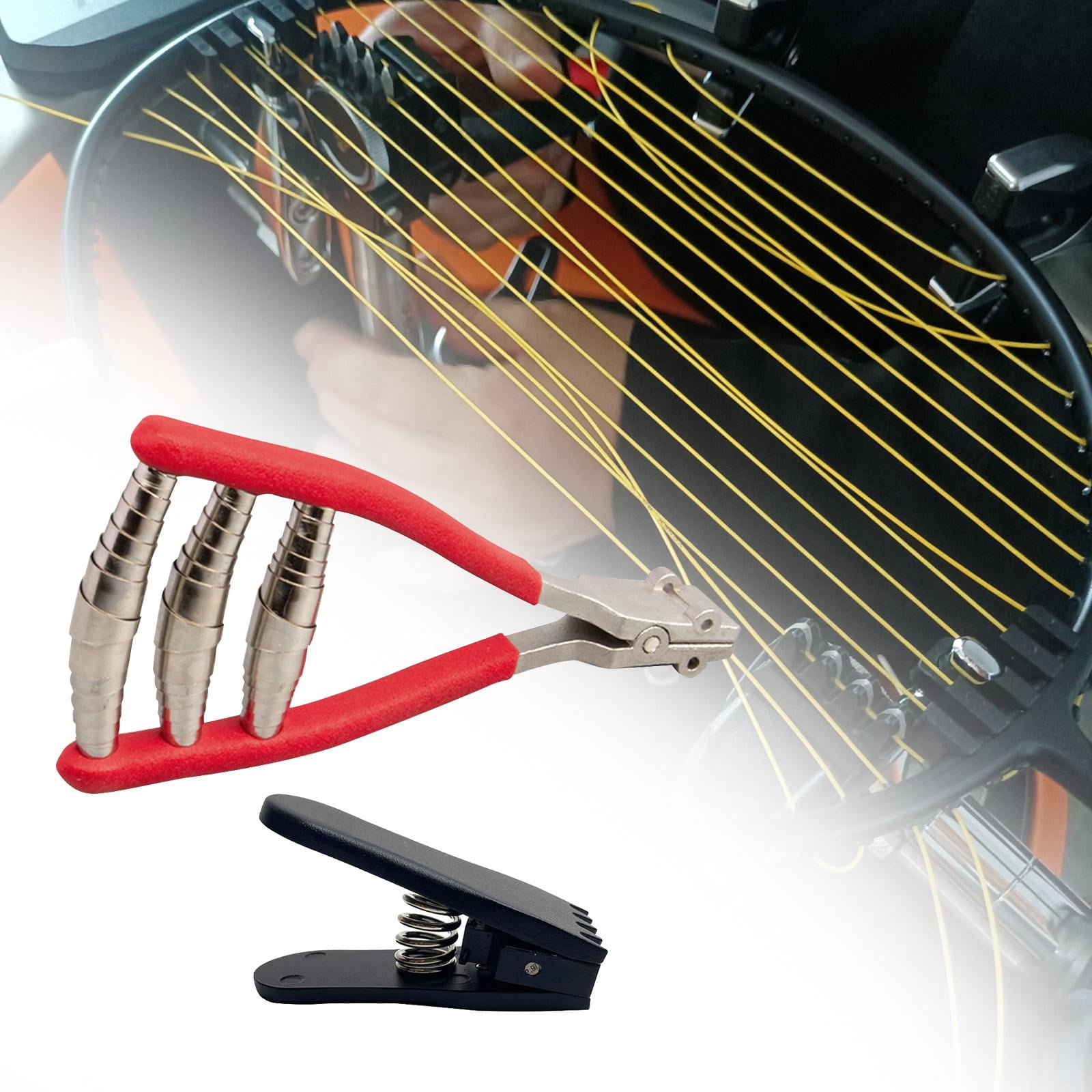 kesoto Badminton Starting Clamp Tennis Equipment Professional 3 Spring Starter Clamp Metal ...