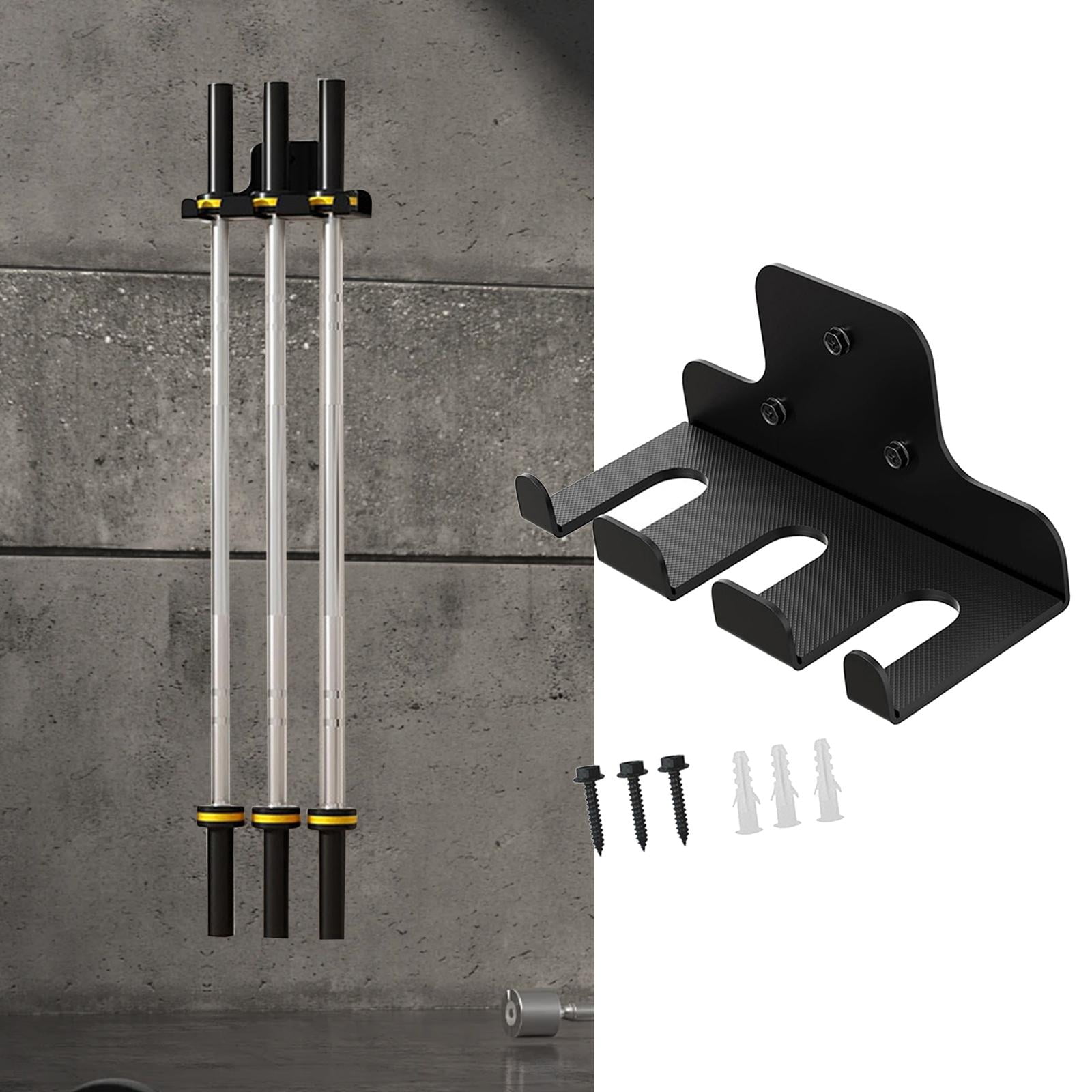 kesoto Barbell Rack, Wall Mount Heavy Duty Sturdy Single Barbell Hanger ...