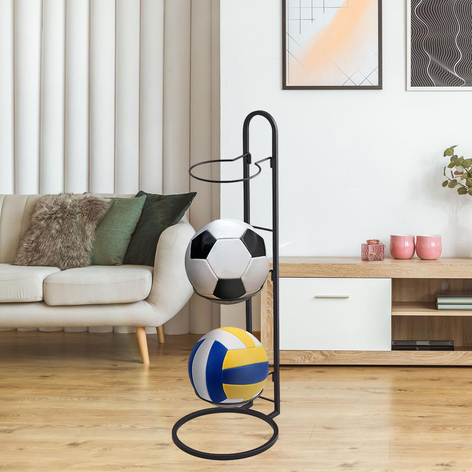 kesoto Basketball Ball Storage Rack Balls Storage Rack 3 Layer Saving ...