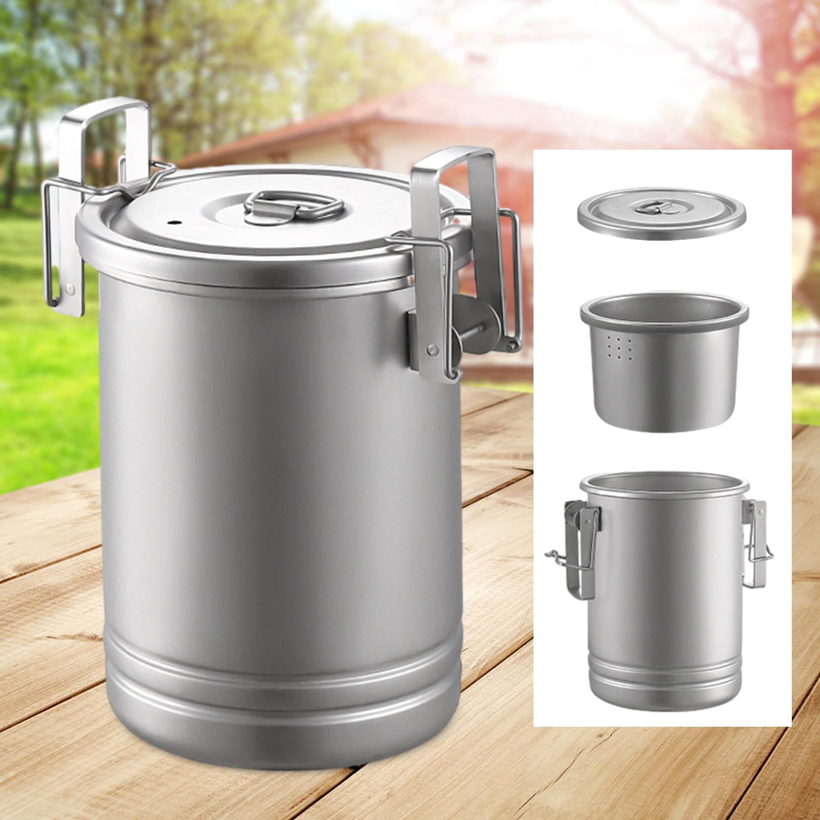 kesoto Camping Pot Cooking Pot and Lid Set Lightweight Nonstick ...