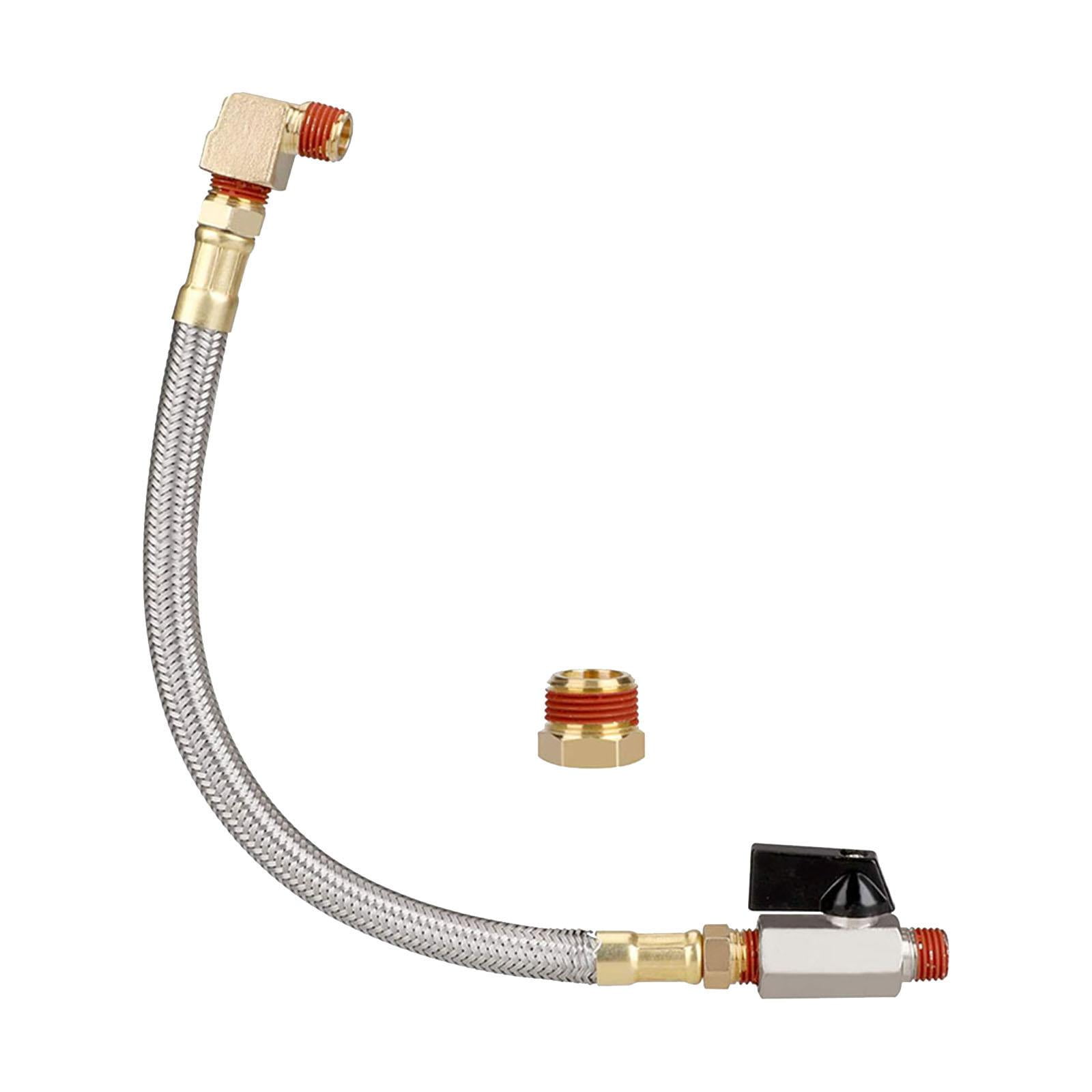 kesoto Extended Tank Drain Assembly Set Braided Tube for Air ...