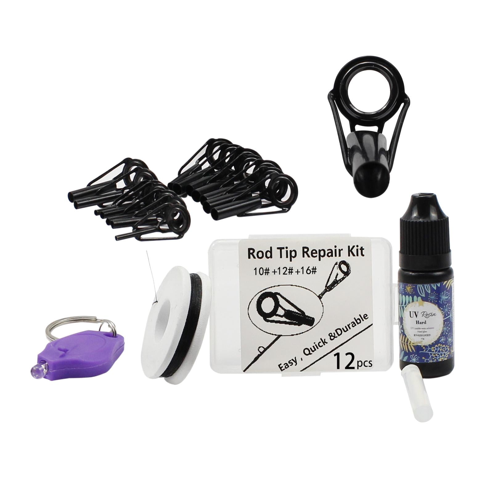 kesoto Fishing Rod Tip Repair Kit Complete for Fishing Pole Tip ...