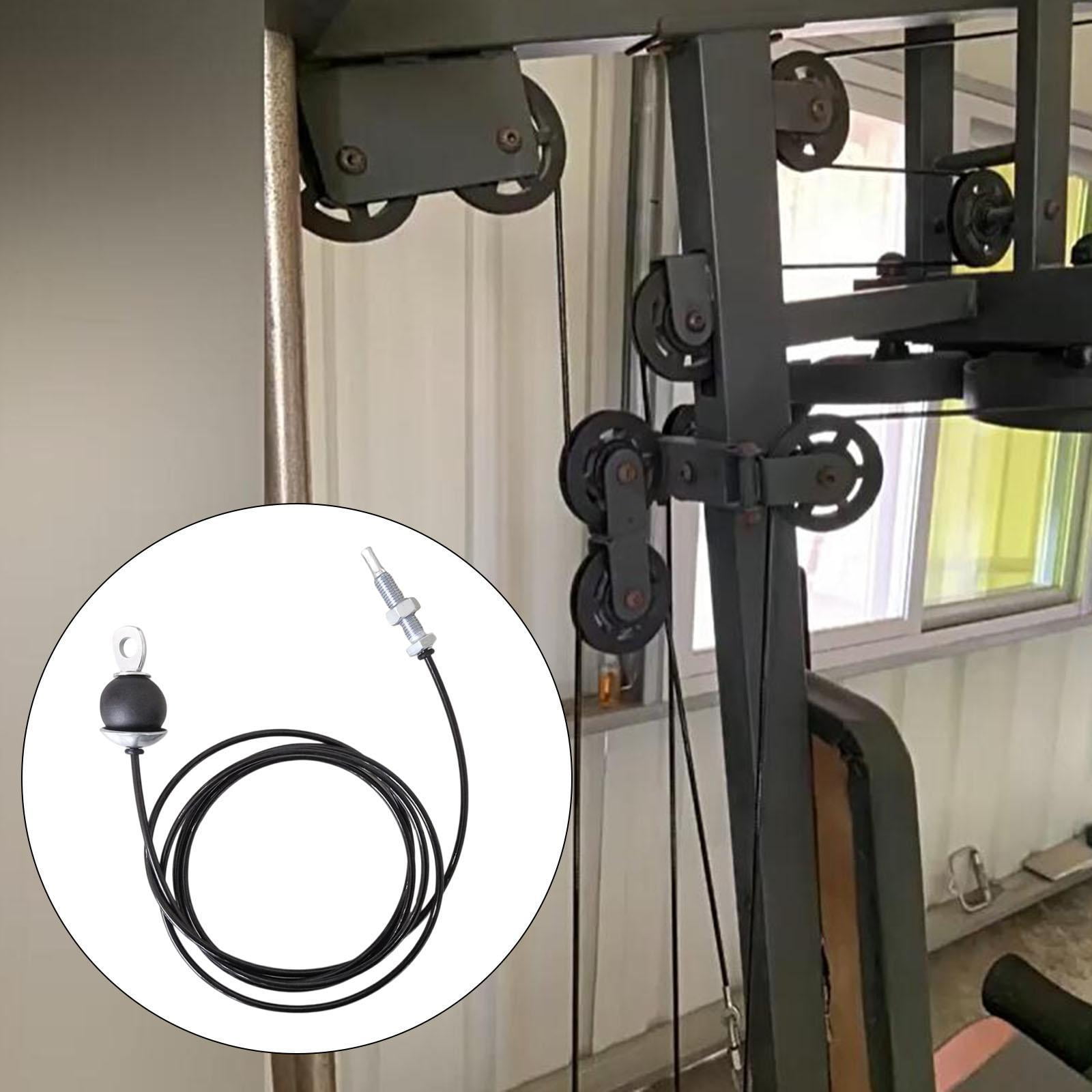 kesoto Fitness DIY Pulley Cable LAT Pulldown Cable Heavy Duty Strength ...