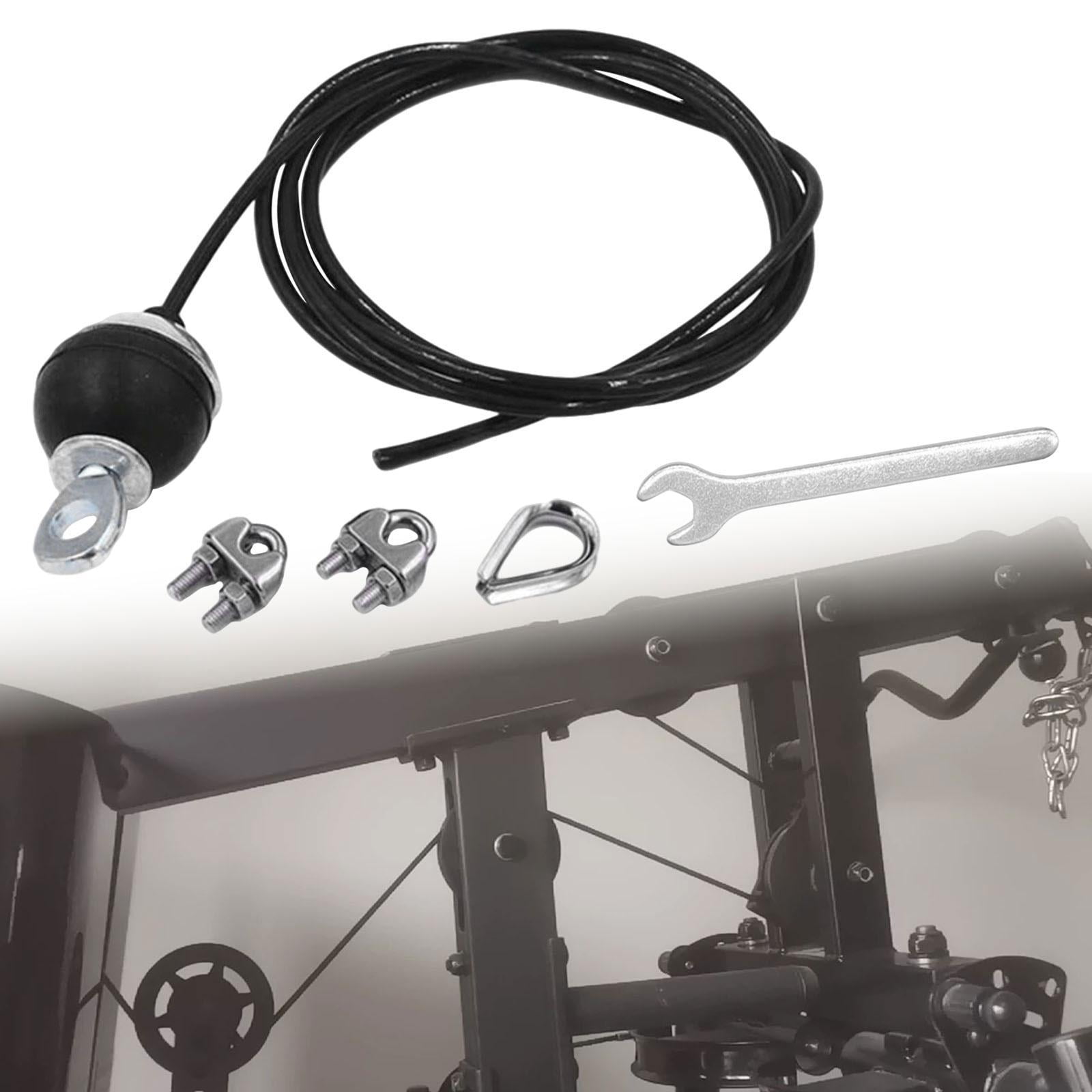 kesoto Fitness Pulley Cable LAT Pulldown Cable Heavy Duty Exercise 5mm ...