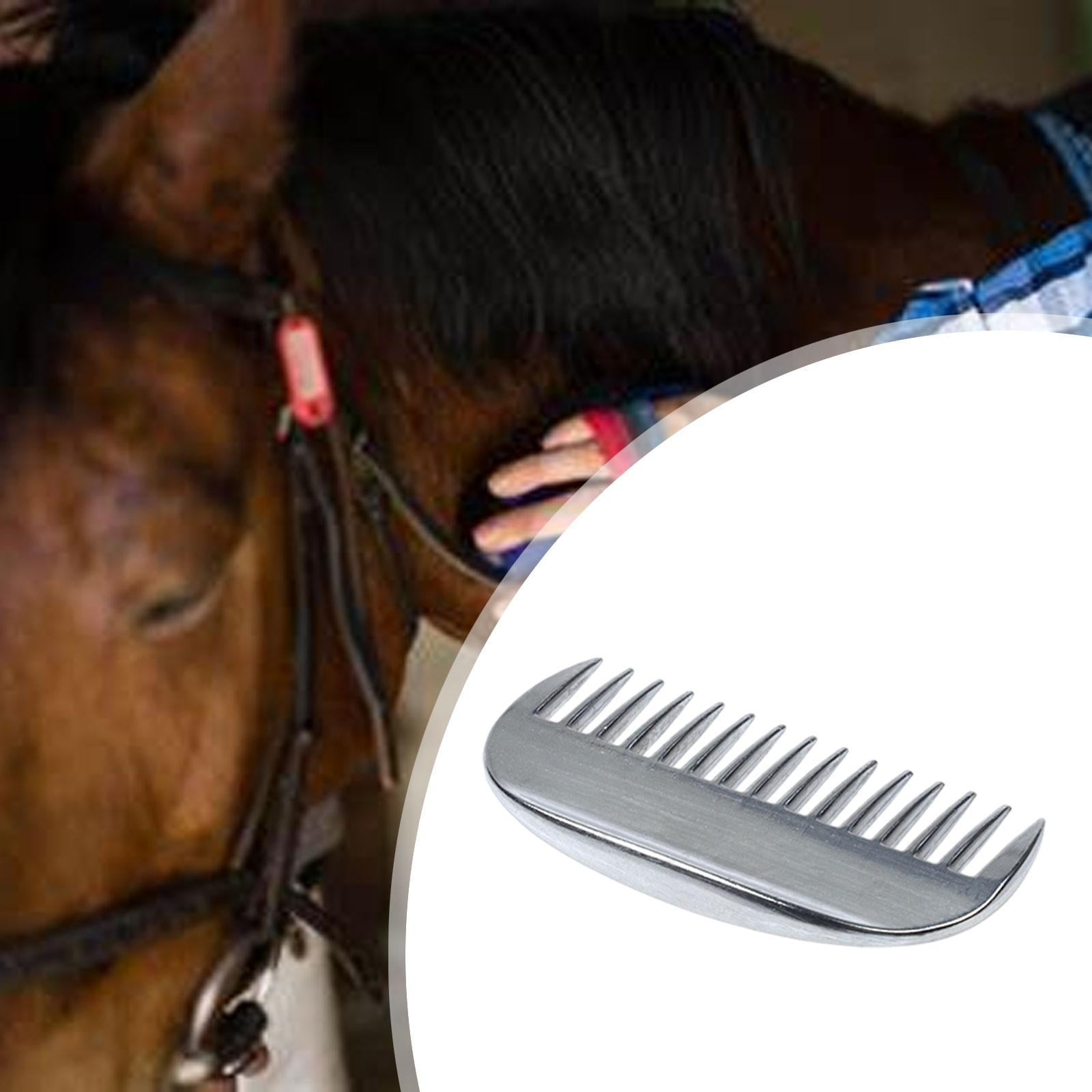 kesoto Horse Comb Curry Comb Portable Removing Tangles Pet Comb Horse Mane and Tail Comb for ...