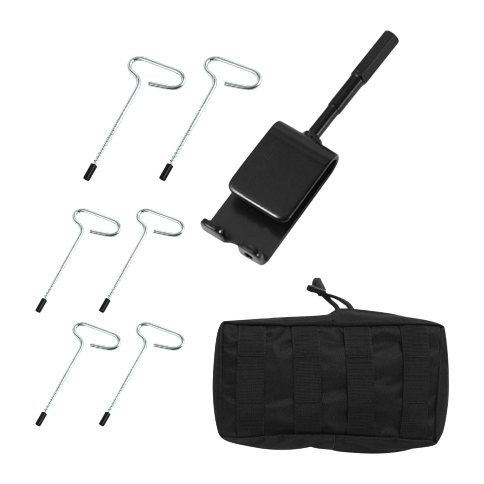 kesoto Ice Anchor Drill Adapter Ice Auger Adapter Shaft,Threaded Tent ...