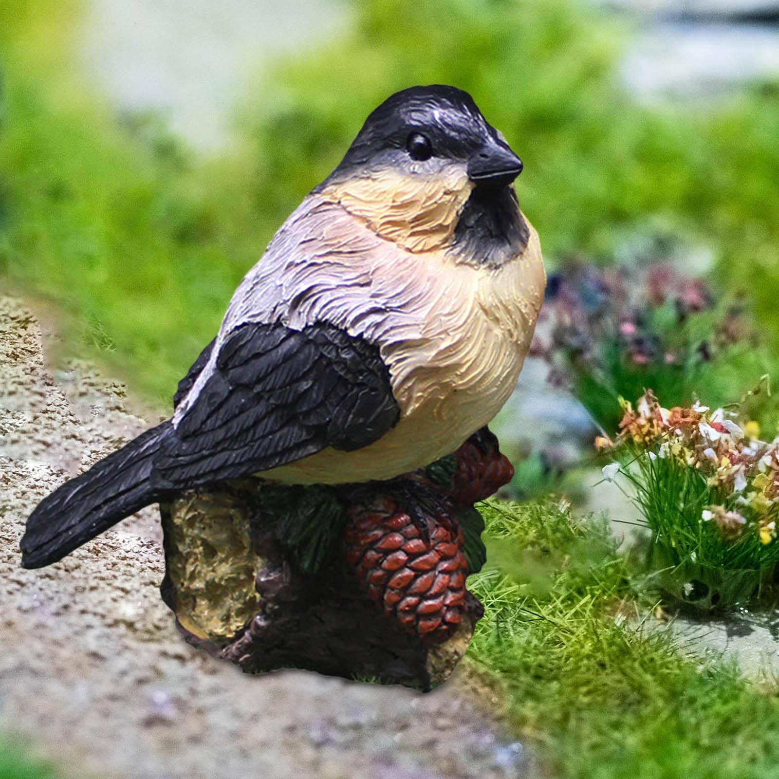 kesoto Miniature Bird Figurines Accessories Lifelike Resin Mini ...