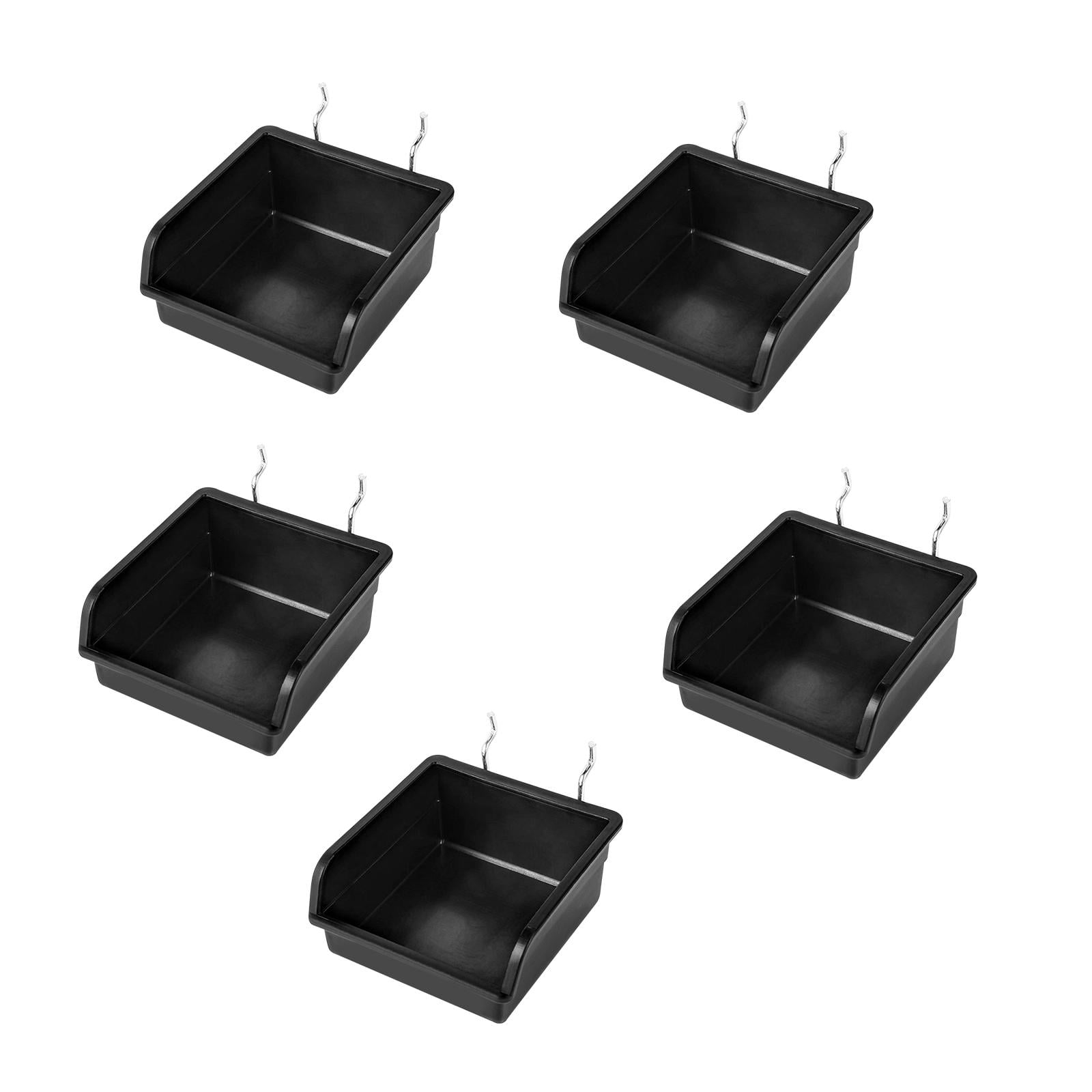 kesoto Parts Organizer Pegboard Bins Black with Hook Storage Case Tool ...