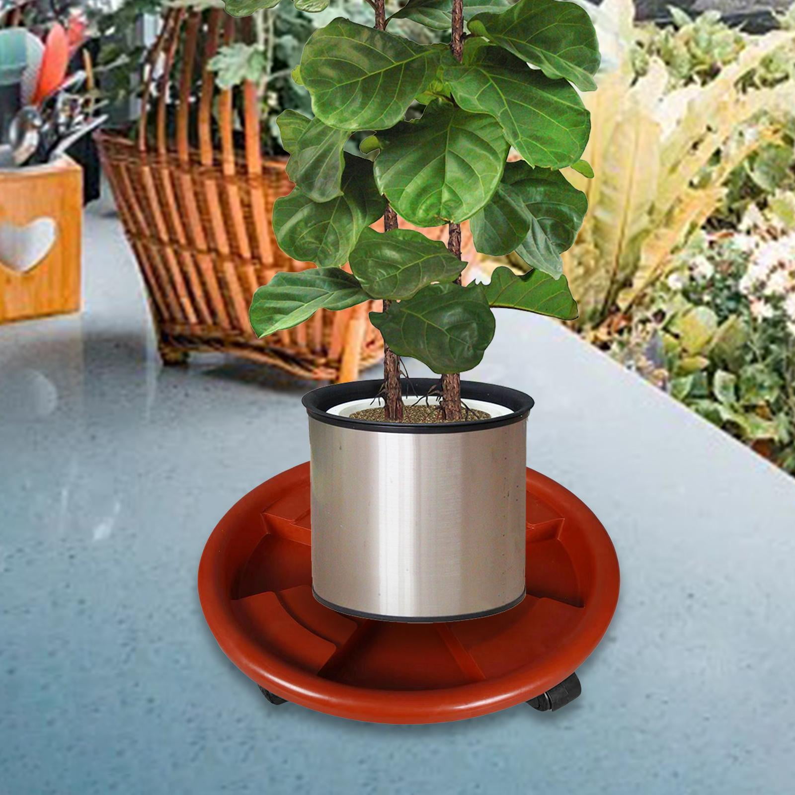 kesoto Plant Trolley with Wheels Plant Saucer Roller Flowerpot Tray ...