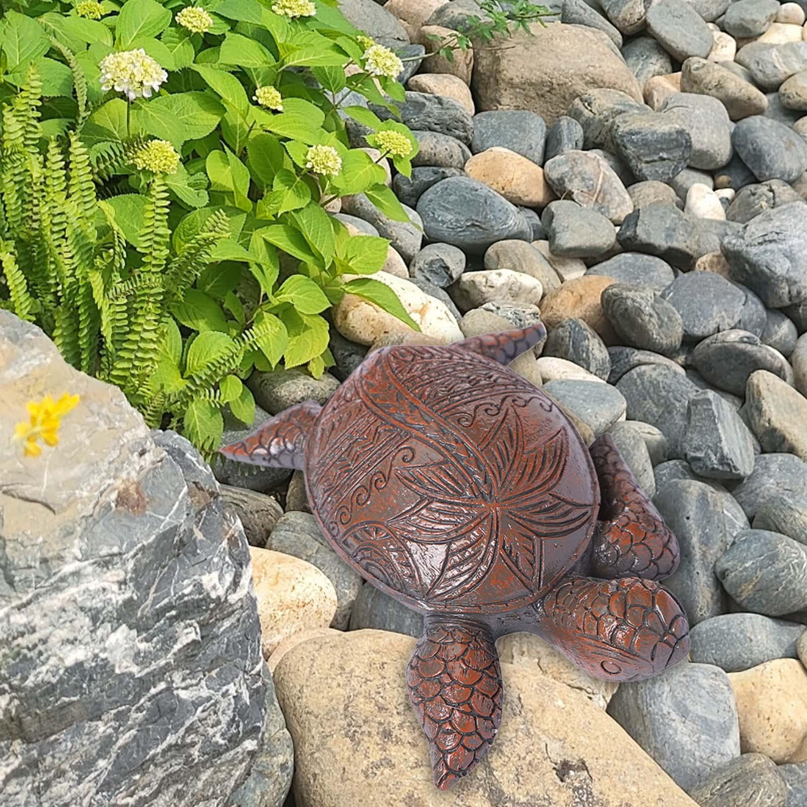 kesoto Sea Turtle Statue Animal Sculpture Art Crafts Decorative Resin ...