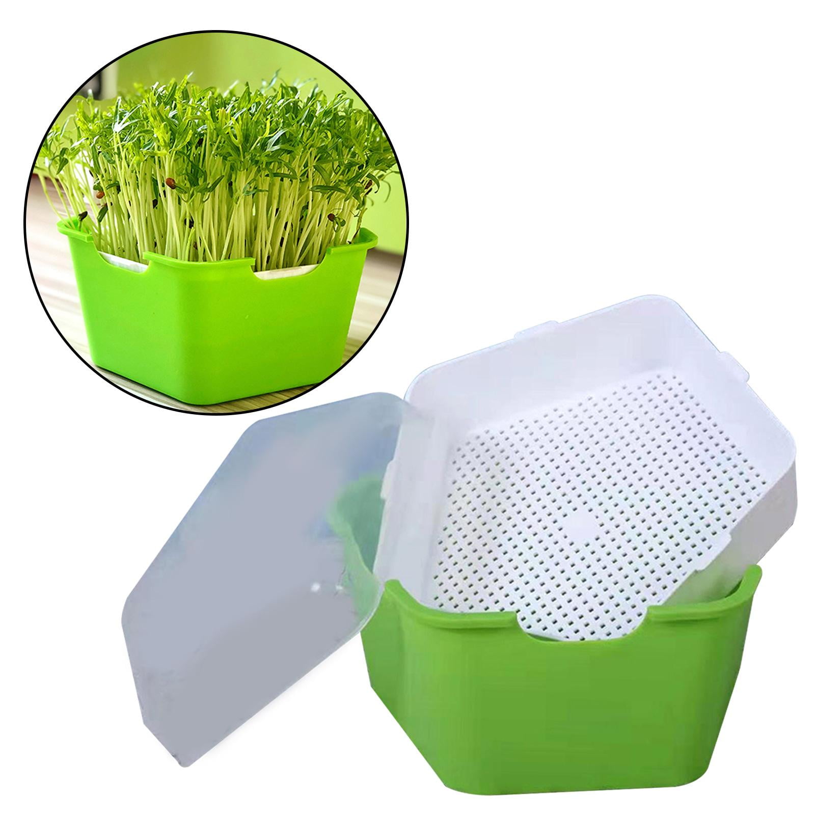 kesoto Seed Sprouter Tray with Lid Kit Nursery Tray Greenhouse Planting ...