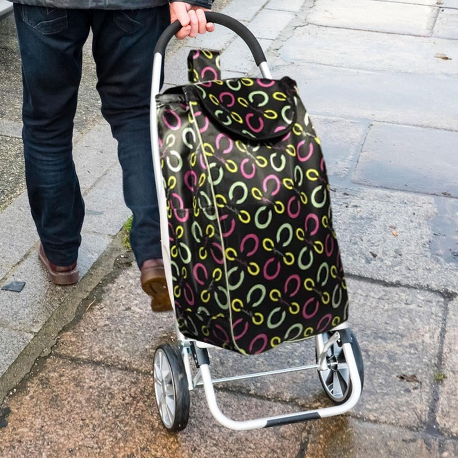 kesoto Shopping Bag Reusable Grocery Bags Oxford Cloth Foldable Grocery Bag Folding Trolley Bag ...