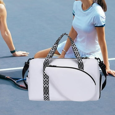 Kesoto Tennis Racket Sport Bag with Racket Cover, Durable Canvas ...