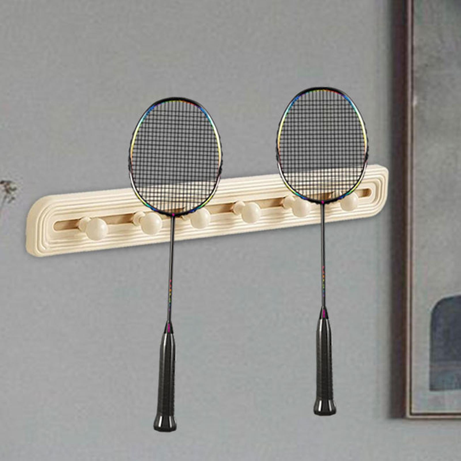 kesoto Wall Mount Racket Rack Badminton Racket Hook Universal Organizer ...