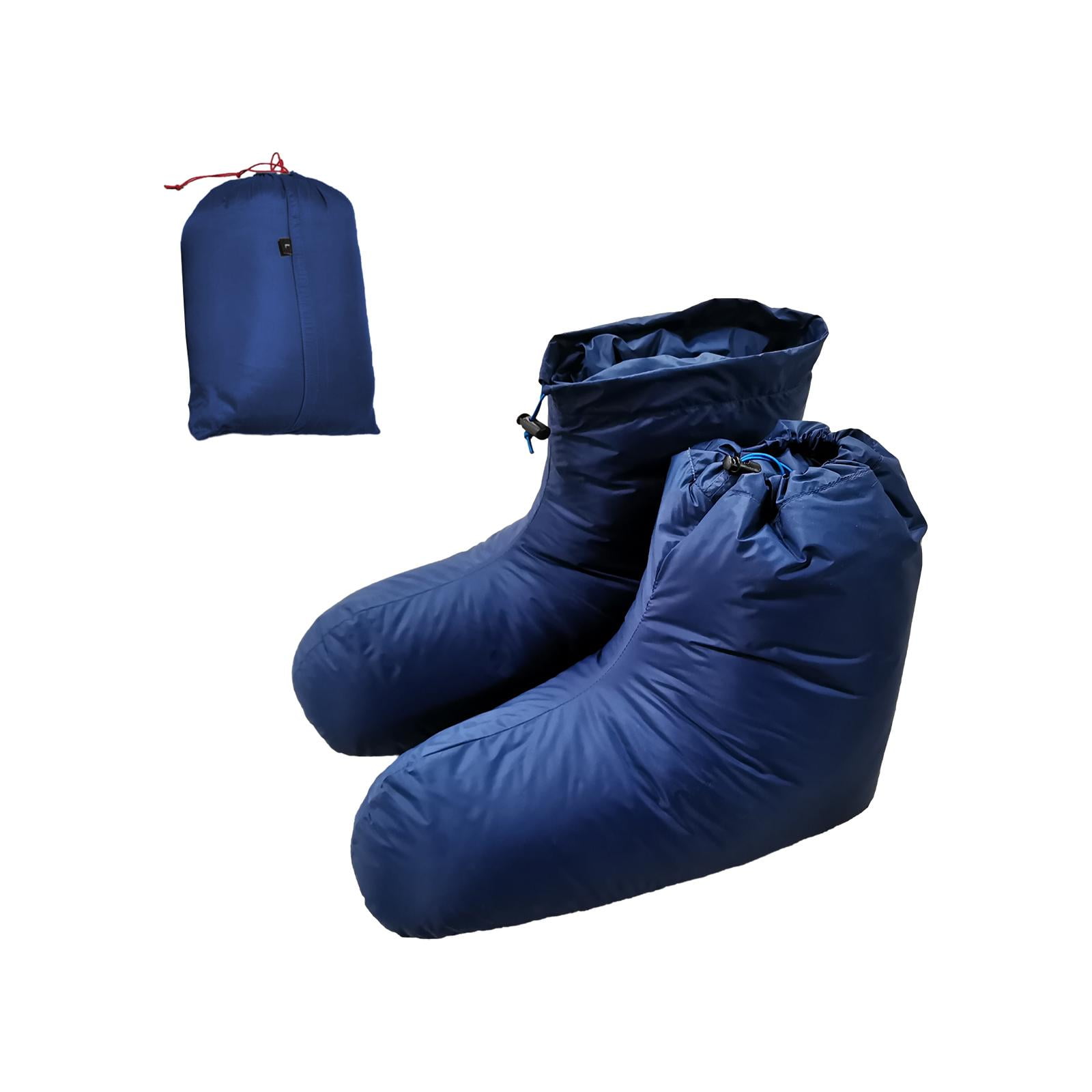 kesoto Winter Down Booties Foot Warmer Cover Anti Slip Thermal ...