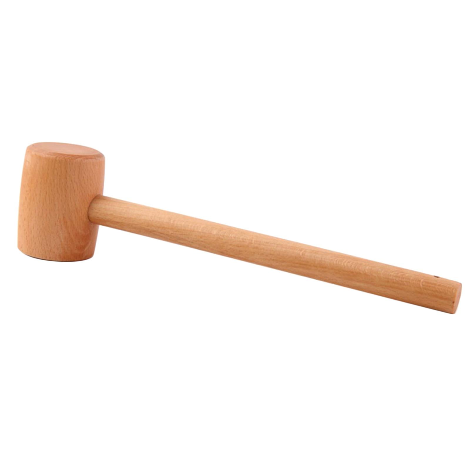 kesoto Wooden Mallet, Wooden Hammer 29.5cm Long, Carpenter Mallet Shock ...