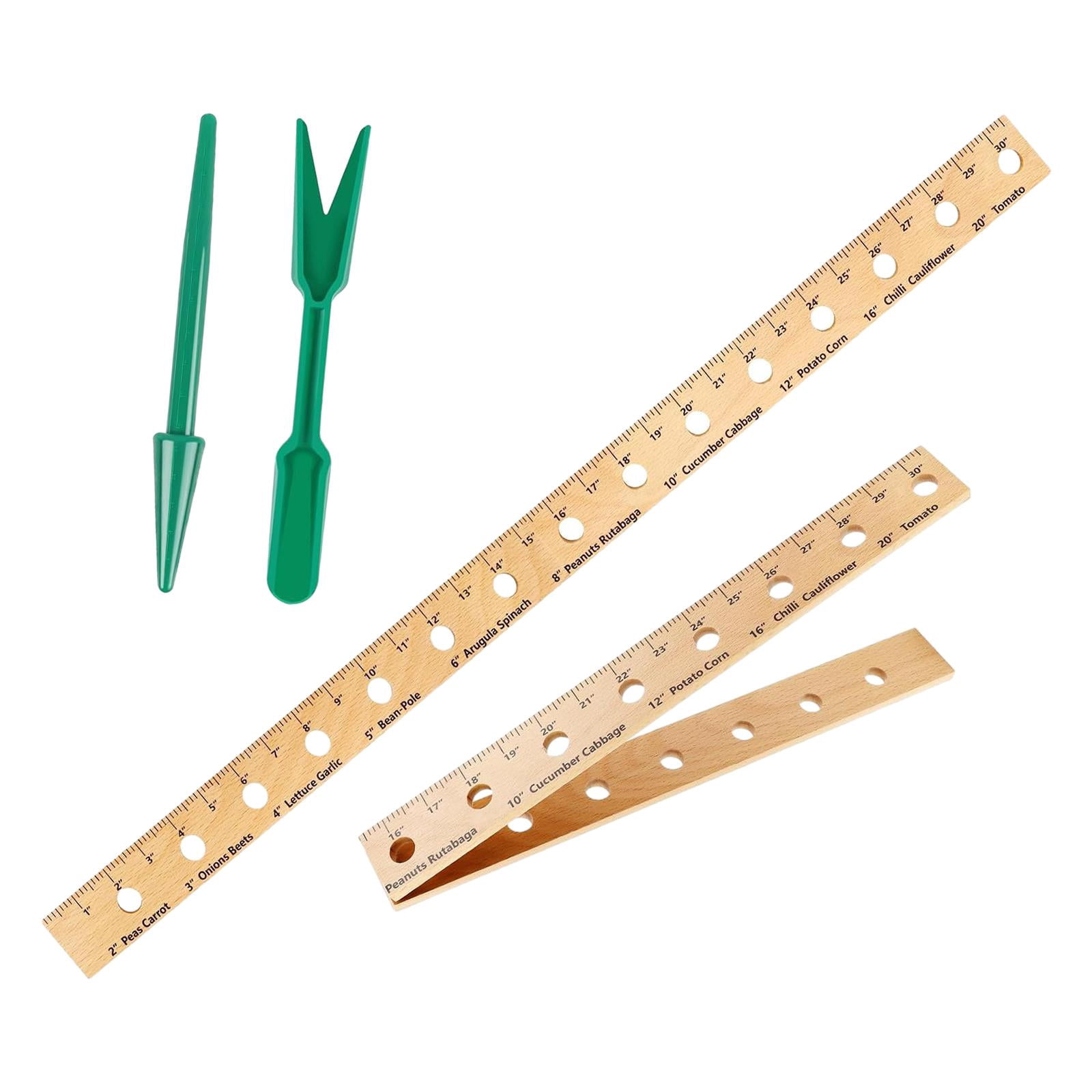 Garden Variety Game PEUTIER 13 Wood Seed Spacing Ruler With Holes ...