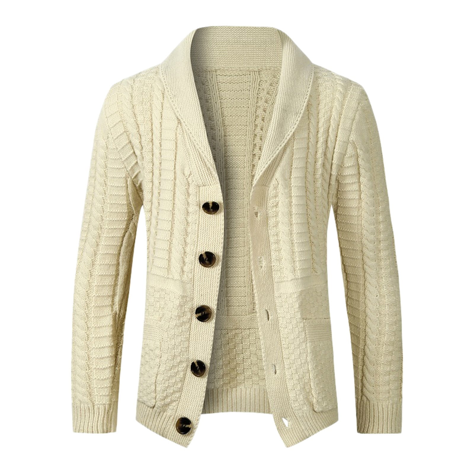 ketyyh-chn99 Mens Cardigan Sweaters Mens Cardigan Sweater Button Down V ...
