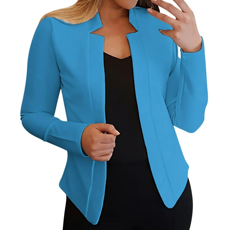 ketyyh-chn99 White Blazer For Women Women Casual Collarless ketyyh-chn99 White Blazer For Women Women Casual Collarless