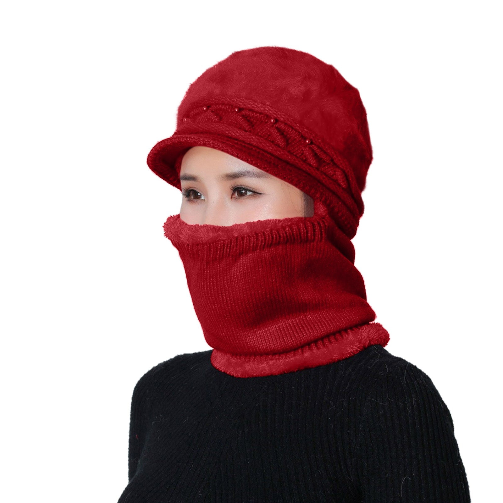 ketyyh-chn99 Womens Bomber Unisex Trapper Hat Plaid Earflaps Hat with ...