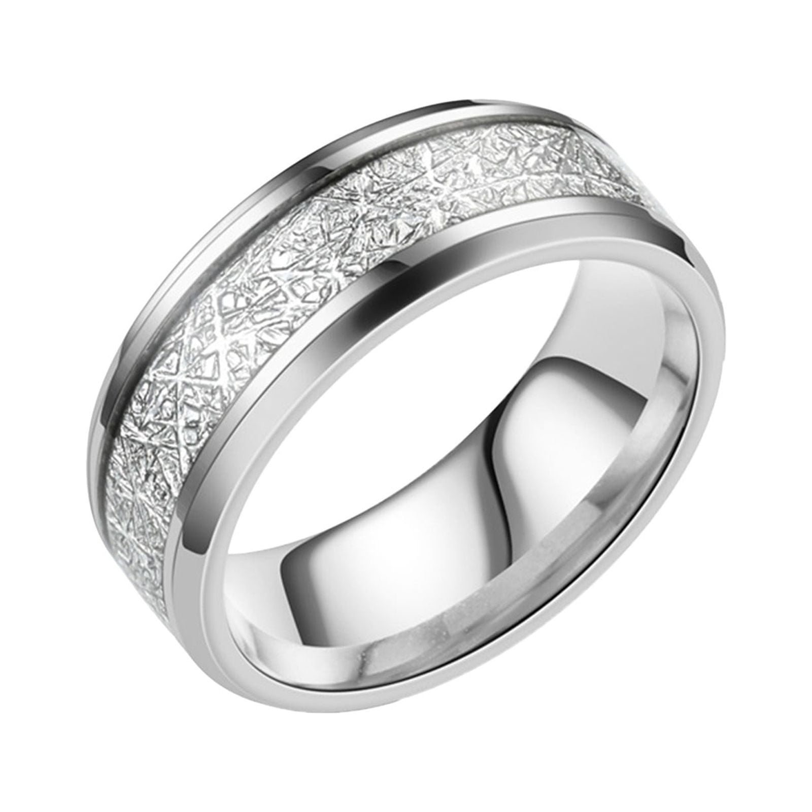 keusn 8mm titanium steel printing color sandblasted rings wedding band ...