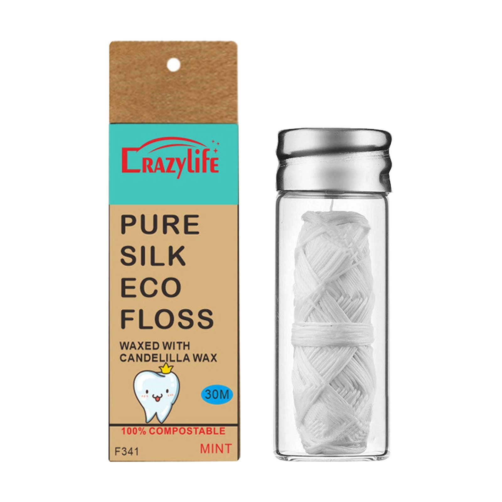 keusn vegan bamboo charcoal floss floss based wax floss with natural ...