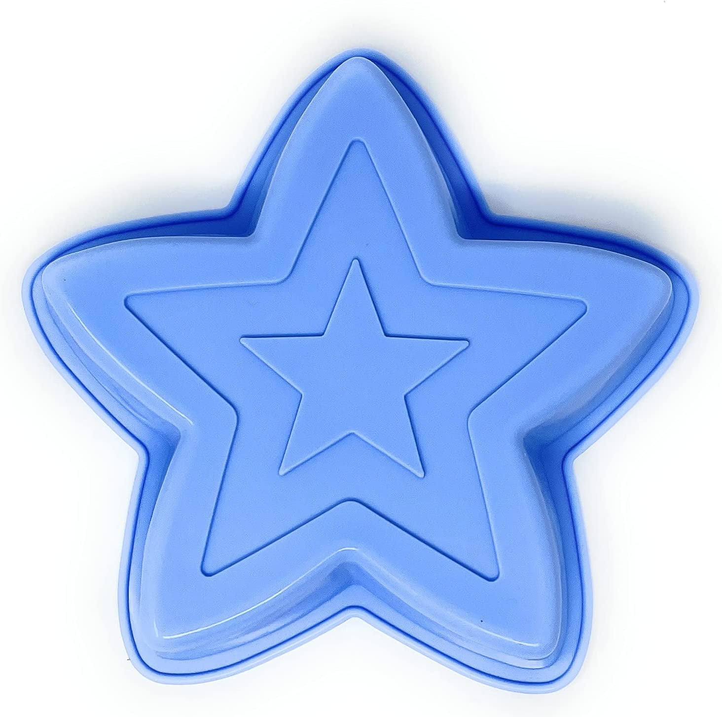 keyasia Star Cake Pan: 11In Patriotic American Flag Star Silicone Jello ...