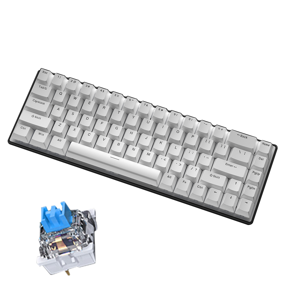 keyboard,10 Modes Fn 10 Cable Dual-color 68 Fn Durability Compatibility ...