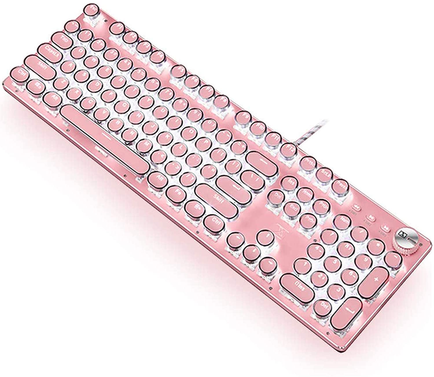 The keyboard has 30 types of lighting effects with white backlight, and ...