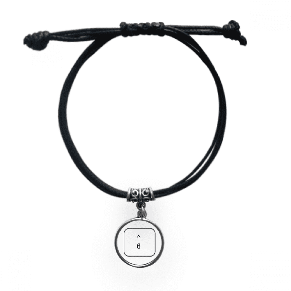 keyboard symbol 6 bracelet leather wristband black jewelry - Walmart.com