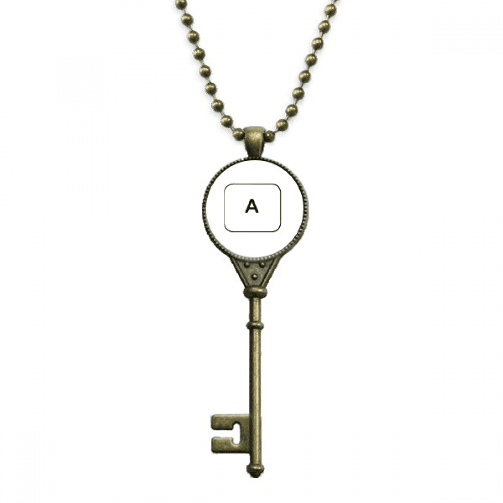 keyboard symbol a art deco fashion key necklace pendant tray ...