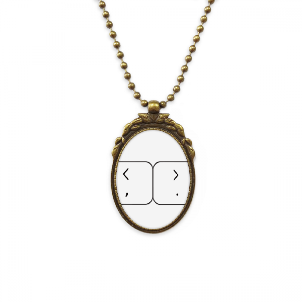 keyboard symbol brackets antique necklace vintage bead pendant keychain ...