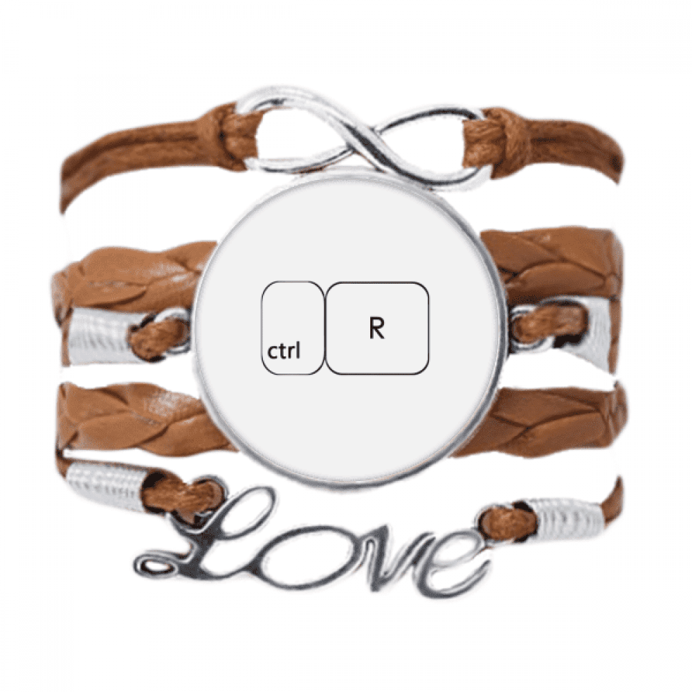 keyboard symbol ctrl r art deco fashion bracelet love chain ornament ...