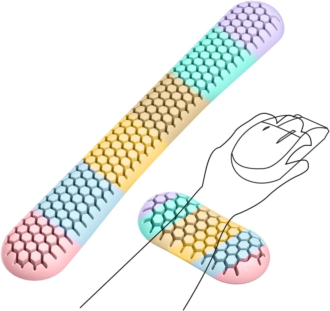 keyboard wrist rest set，ergonomic wrist pad for keyboard and mouse ...