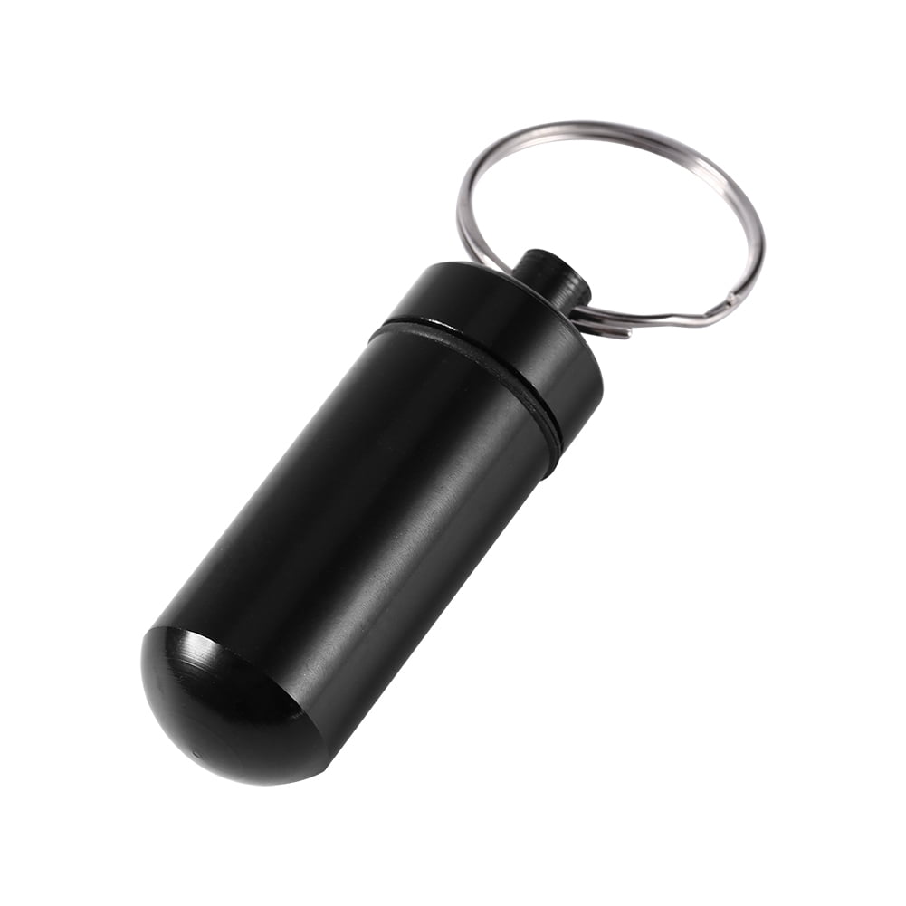 keychain pill box, portable travel pill box, small pill box waterproof ...