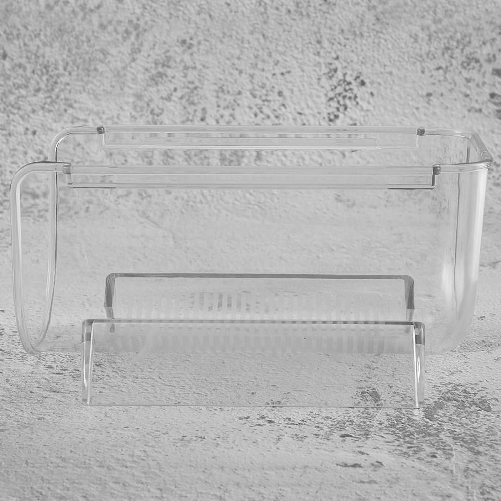 kfykfyk 4Pcs Refrigerator Wine Holder,Clear Stackable Plastic Wine Rack ...