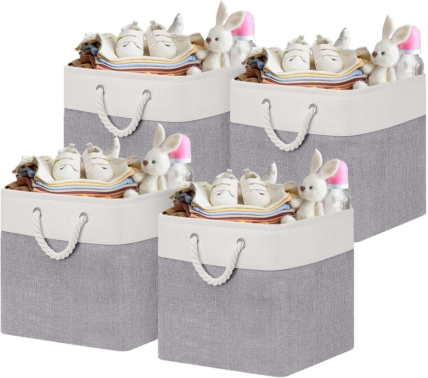 vftybngy 6 Pack Foldable Storage Cubes Cube Storage Bins 13x13 Inch ...