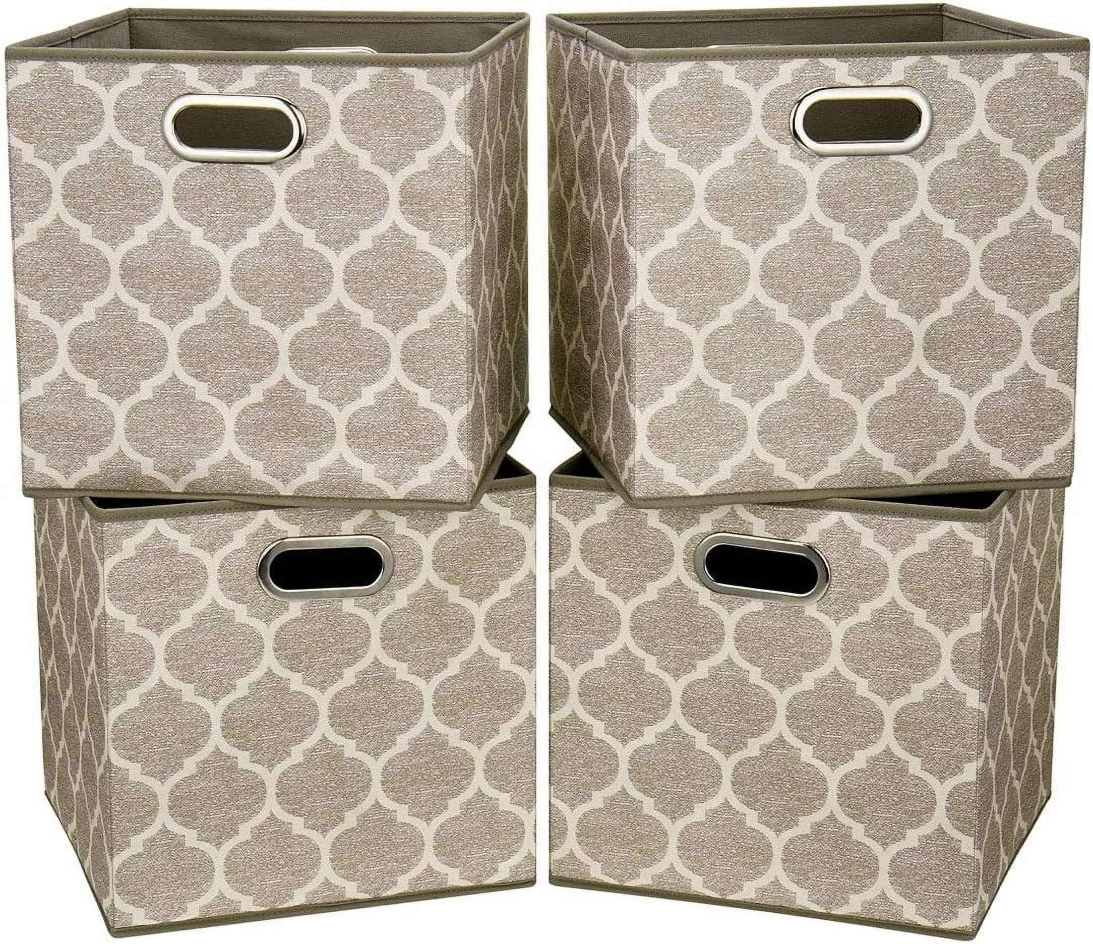 khhdgfhh Cloth Storage Bins Thick Fabric Drawers Foldable Cubes Basket ...