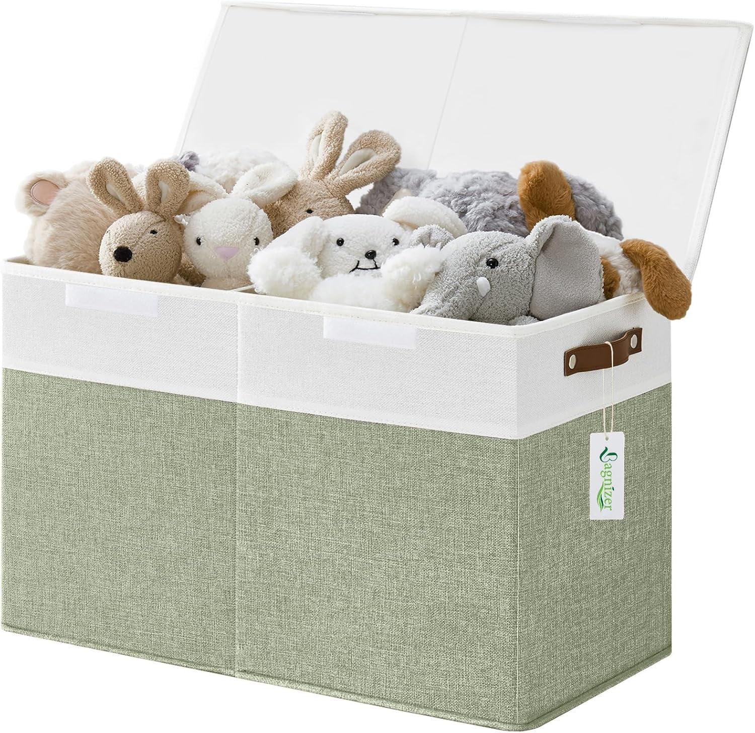 sdzifto HCOCM Large Toy Storage Box with Lids Collapsible Sturdy Baby ...