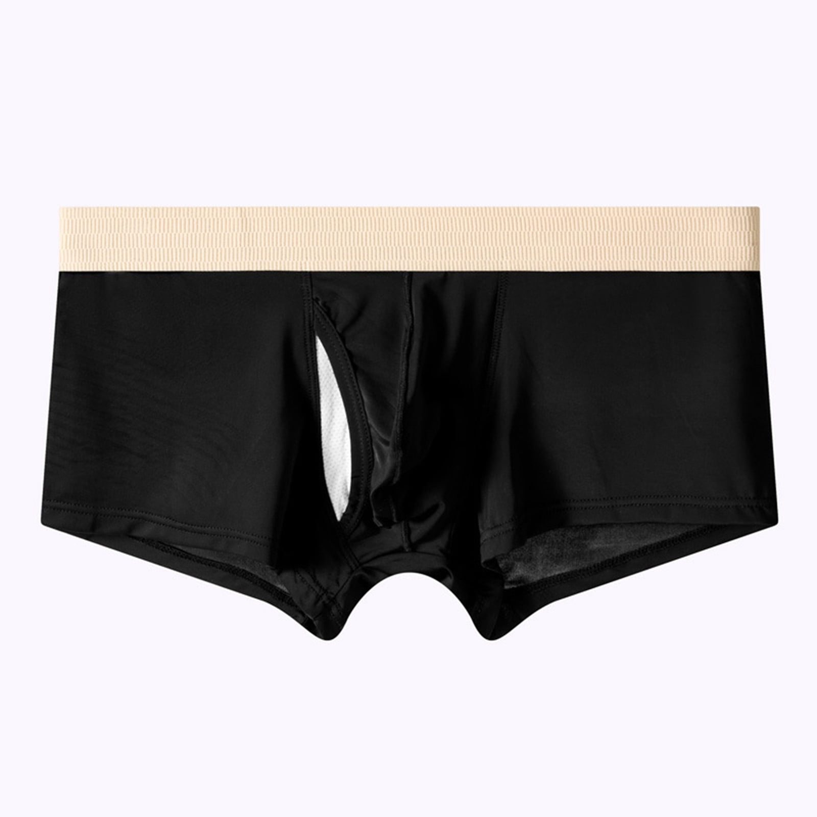 khonts,Men's Breathable Underpants Sexy Open Front Underwear Boxer ...