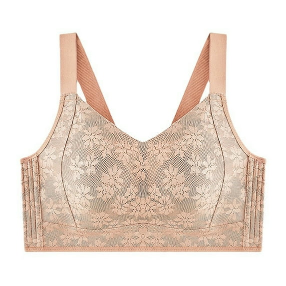 khonts,Women's Full Coverage Push up Lace Bras Wireless Posture ...