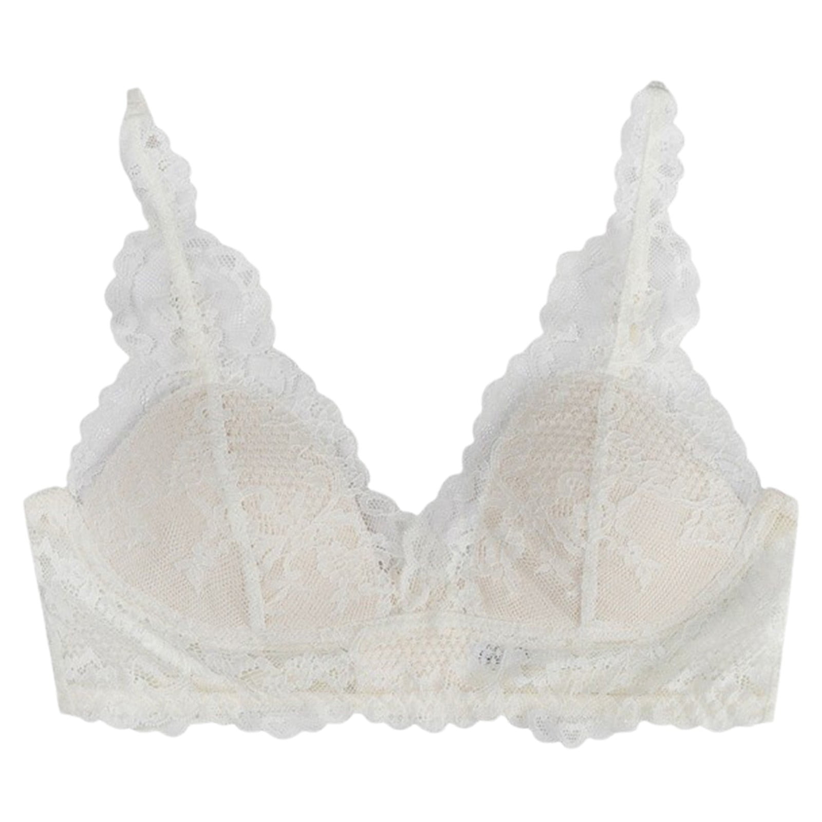 khonts,Women's Sexy Lace Bra Underwire See Through Bra Sheer Plunge Low ...