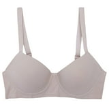 khonts,Women's Wireless Demi Bra Seamless Half Cup Bras Low Cut Sexy ...