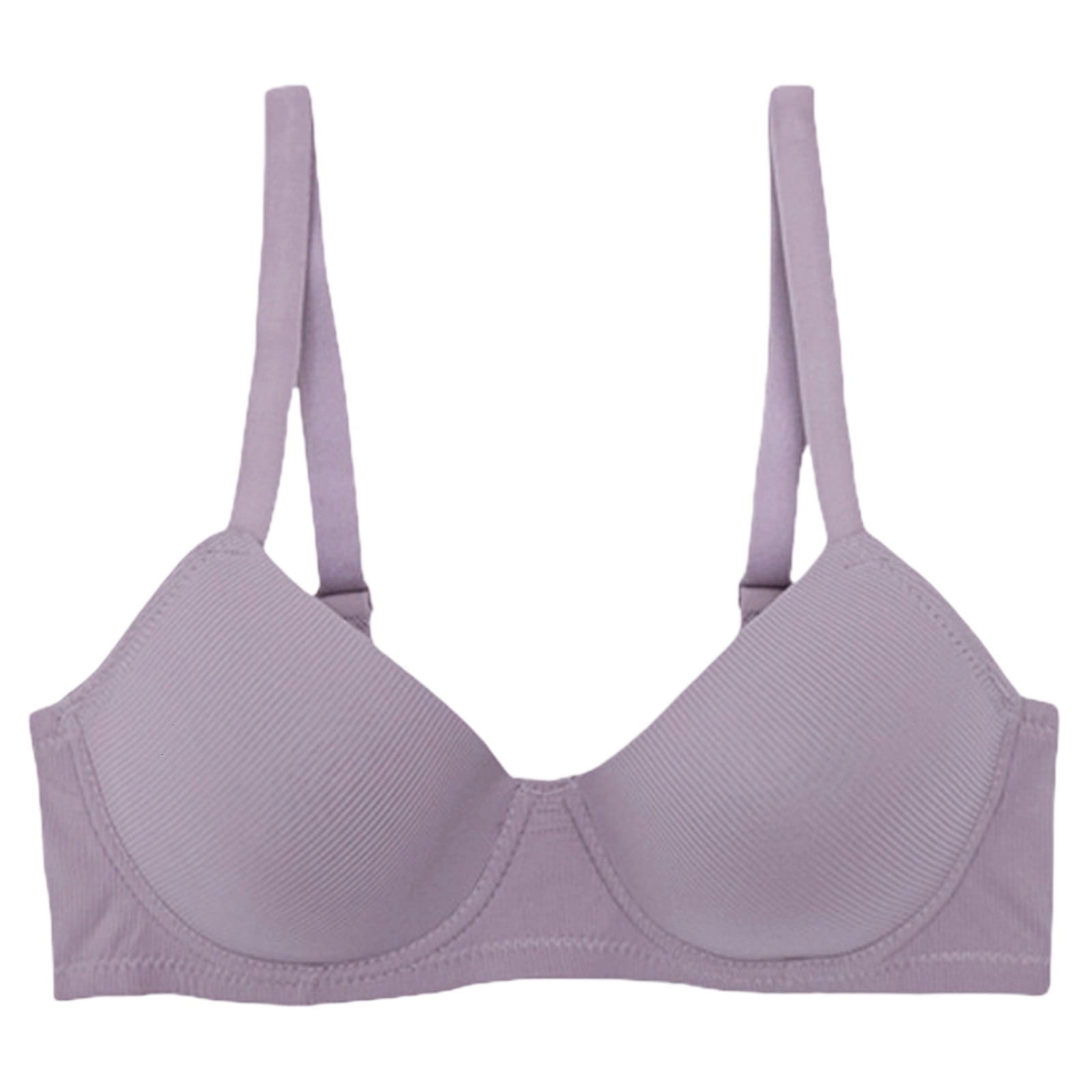 khonts,Women's Wireless Demi Bra Seamless Half Cup Bras Low Cut Sexy ...